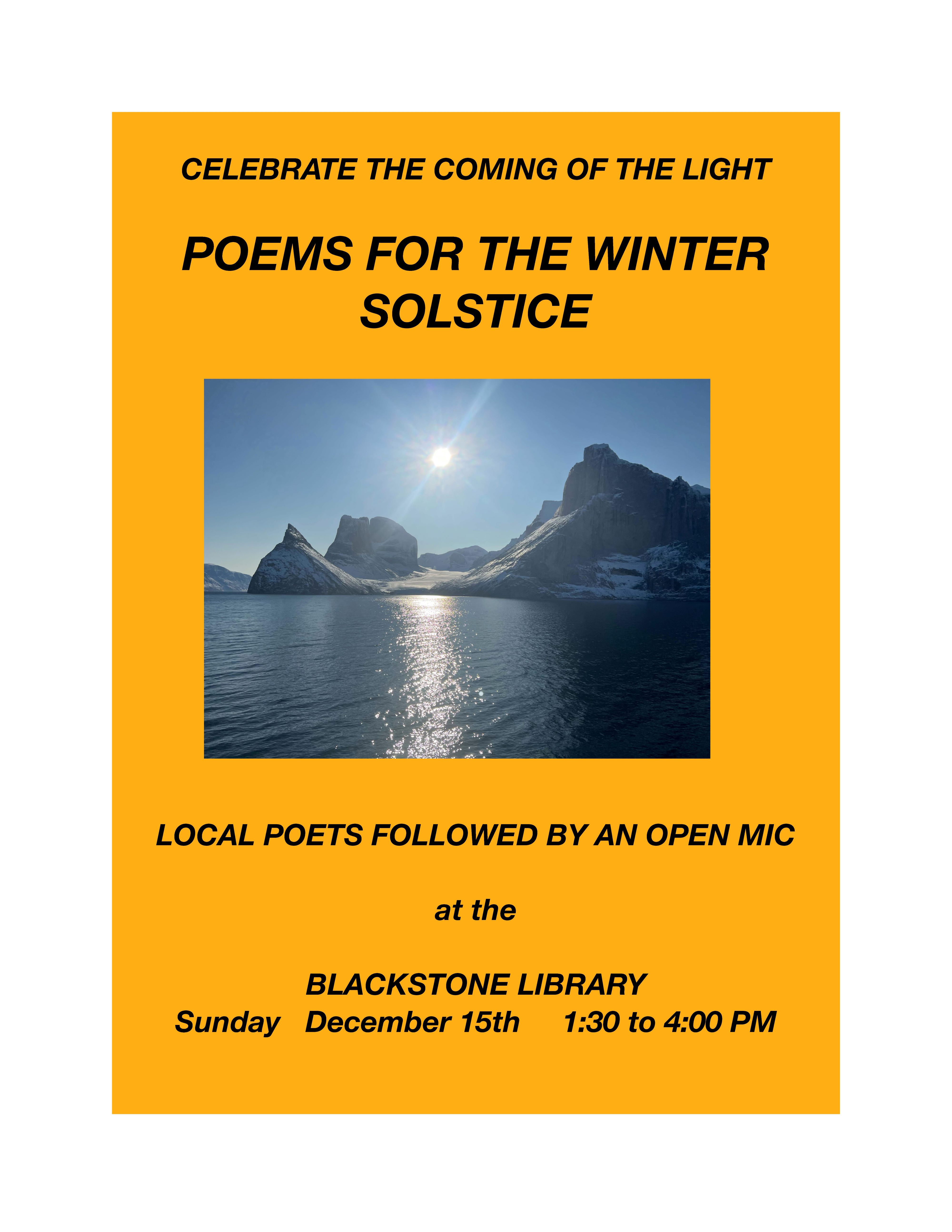 Poems for the Winter Solstice | Blackstone Library